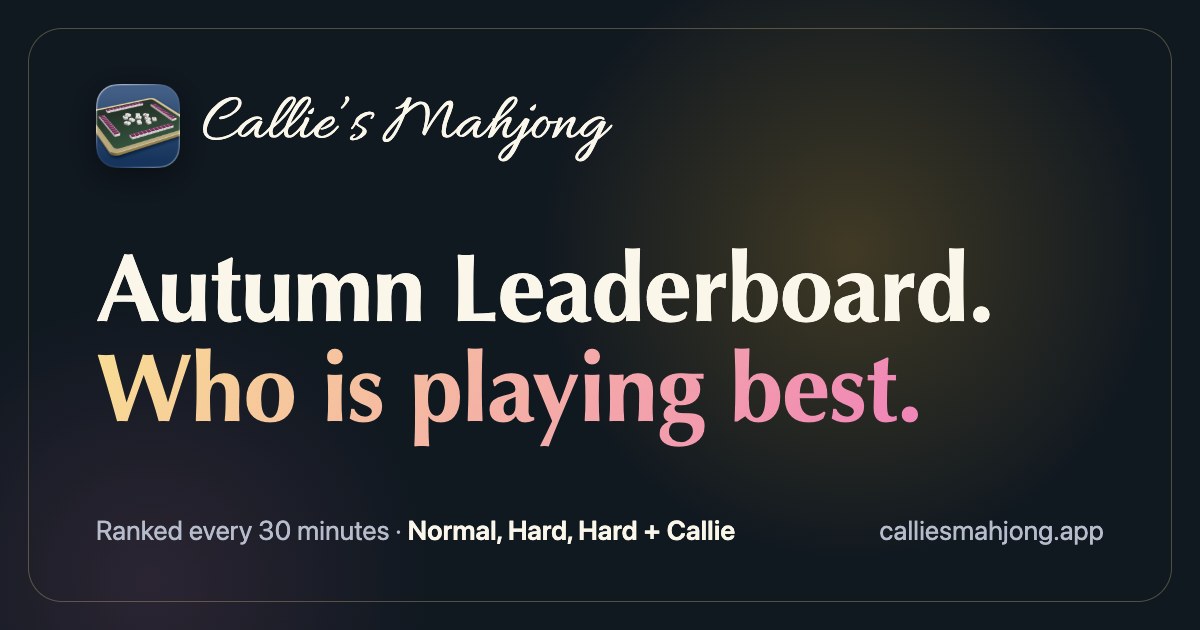 Callies Mahjong Autumn 0580